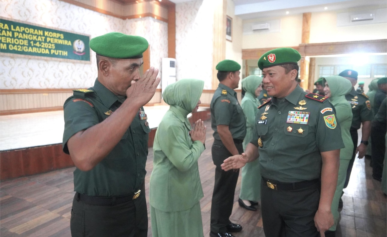 Korem 042/Gapu Gelar Laporan Korps Kenaikan Pangkat Perwira Periode 1 ...